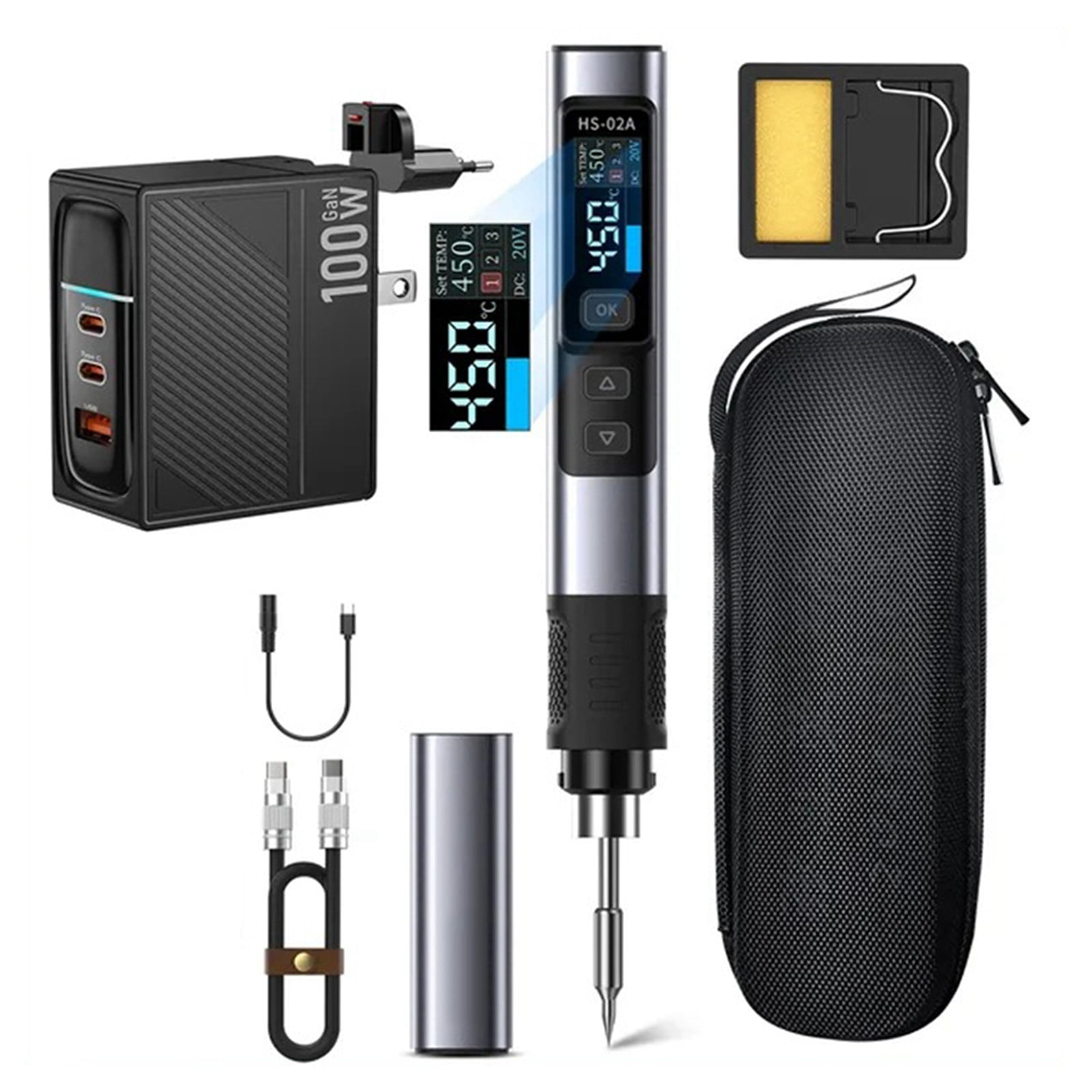 Mosiee 1Pc For Fnirsi Hs02A Electric Soldering Iron Pd 100W Constant ...