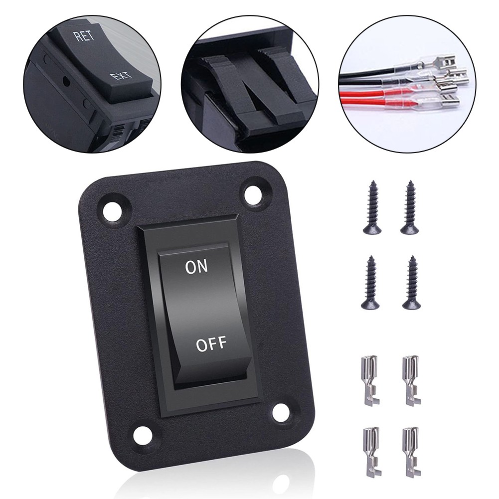 Mosiee 1Pcs Boat Switch Toggle Switch 4-Pin Dpdt 20A 12Vdc Panel Rocker ...