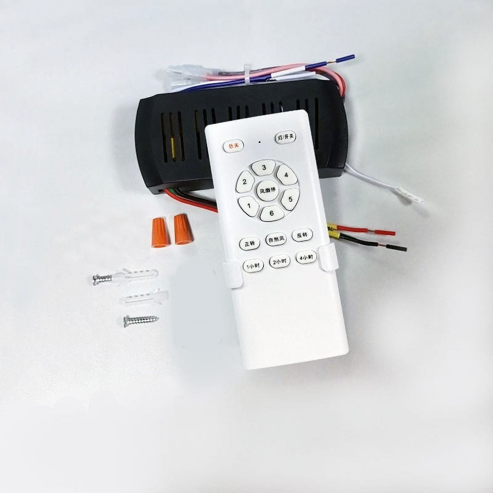 Mosiee 1Set Remote Control Ceiling Fan Receiver Kit 6 Speed Dimmer Dc ...