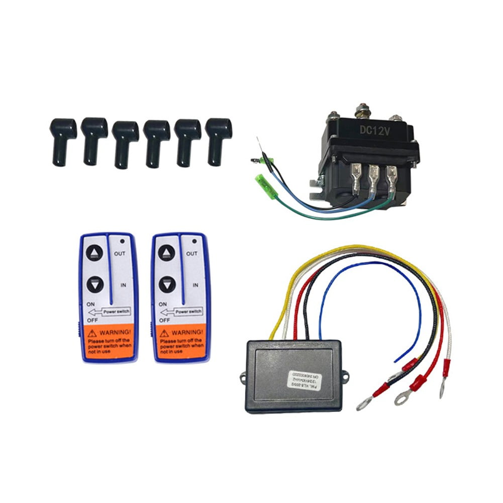 Mosiee 1pcs 12V 250A Solenoid Relay Contactor + 2pcs Wireless Winch ...