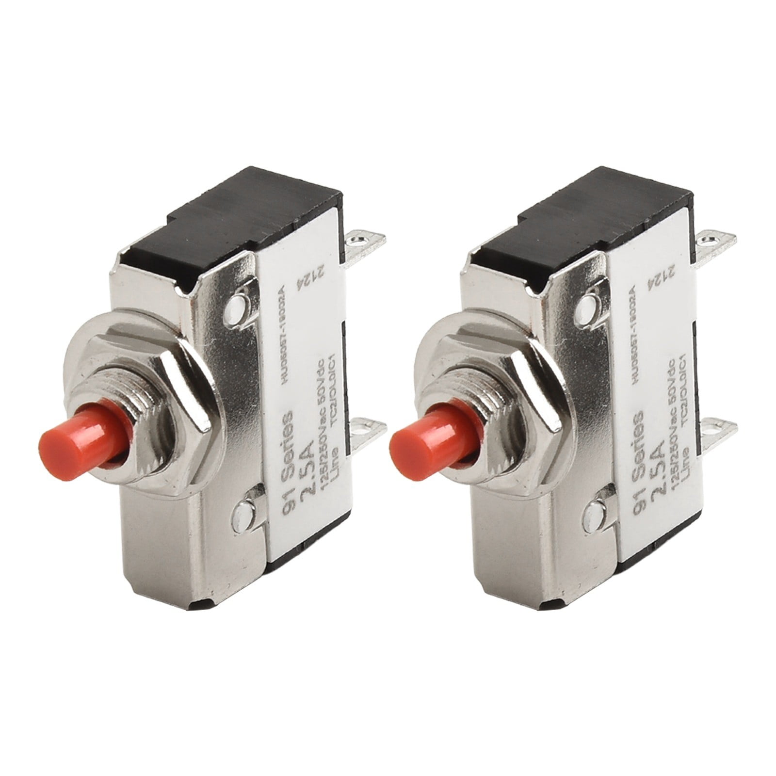 Mosiee 2 Pcs 2.5/3/4/5A 91 Series Manual Reset Thermal Switch DC ...