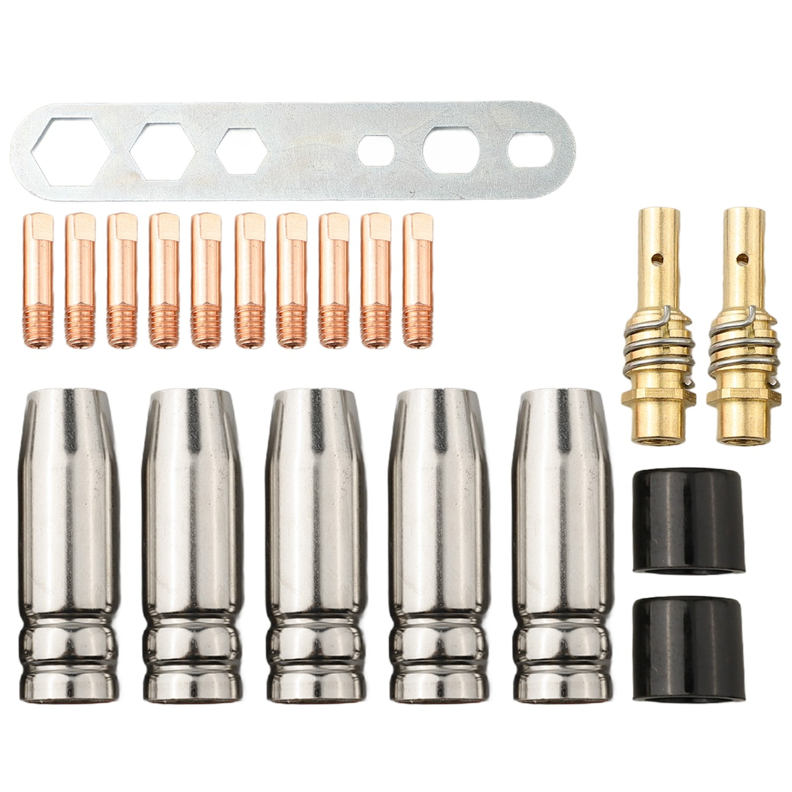 Mosiee 20Pcs Nozzles Contact Tips Holders For Mig Welder Consumable Accessory For 15Ak - Walmart.com