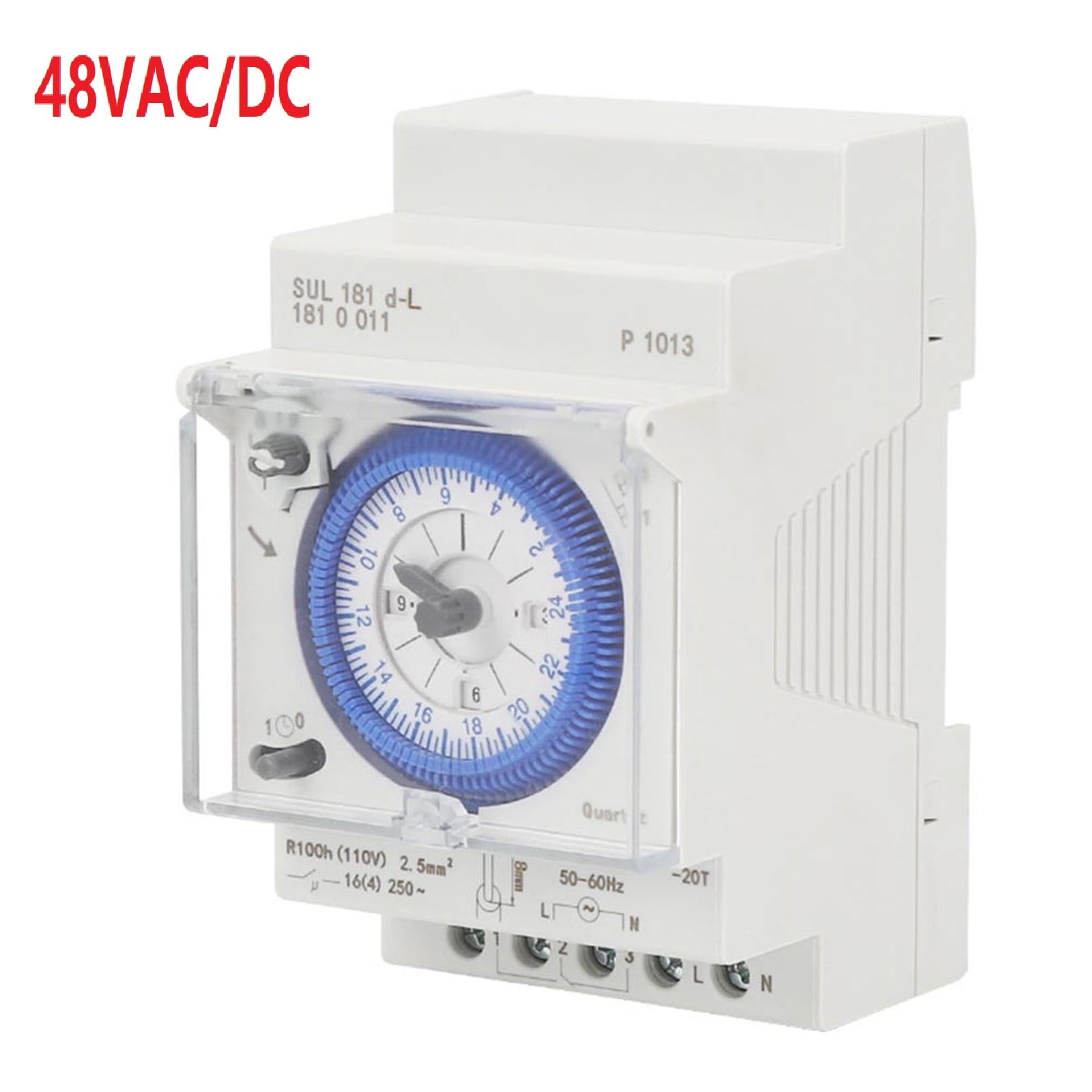 Mosiee 24-Hour Control Time Switch Sul181D-L Mechanical Timer 110-230Vac Screw Wiring - Walmart.com