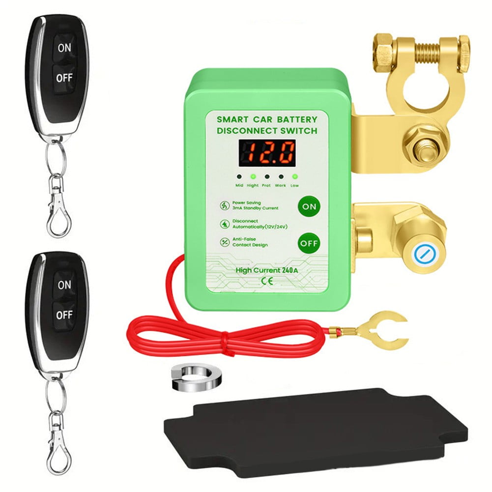 Mosiee 240A 12V Remote Battery Disconnect Switch Led Automatic Power ...