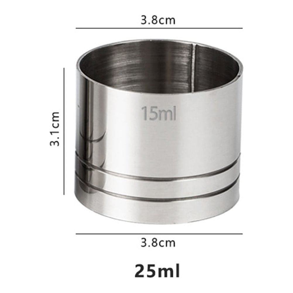 Mosiee 25/35/50Ml Stainless Steel Measuring Cup Cylindrical Cocktail ...