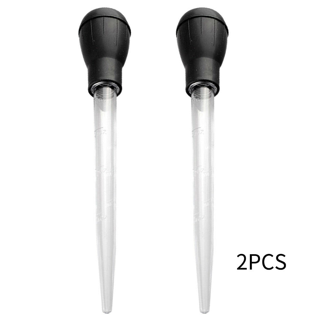 Mosiee 2Pcs Chicken Turkey Poultry Bbq Oil Drip Tube Plastic Oil ...
