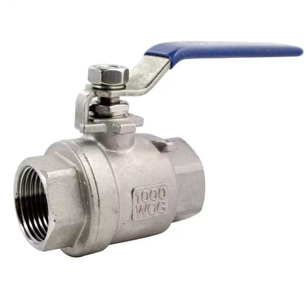 Mosiee 3/4" 3/4 Inch Npt Threaded Full Port 2 Piece Ball Valve ...