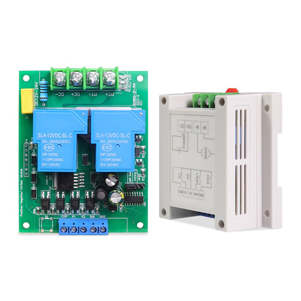 Mosiee 30A12-24Vdc Motor Forward/Reverse Control Board High Current Limit Switch Driver ...