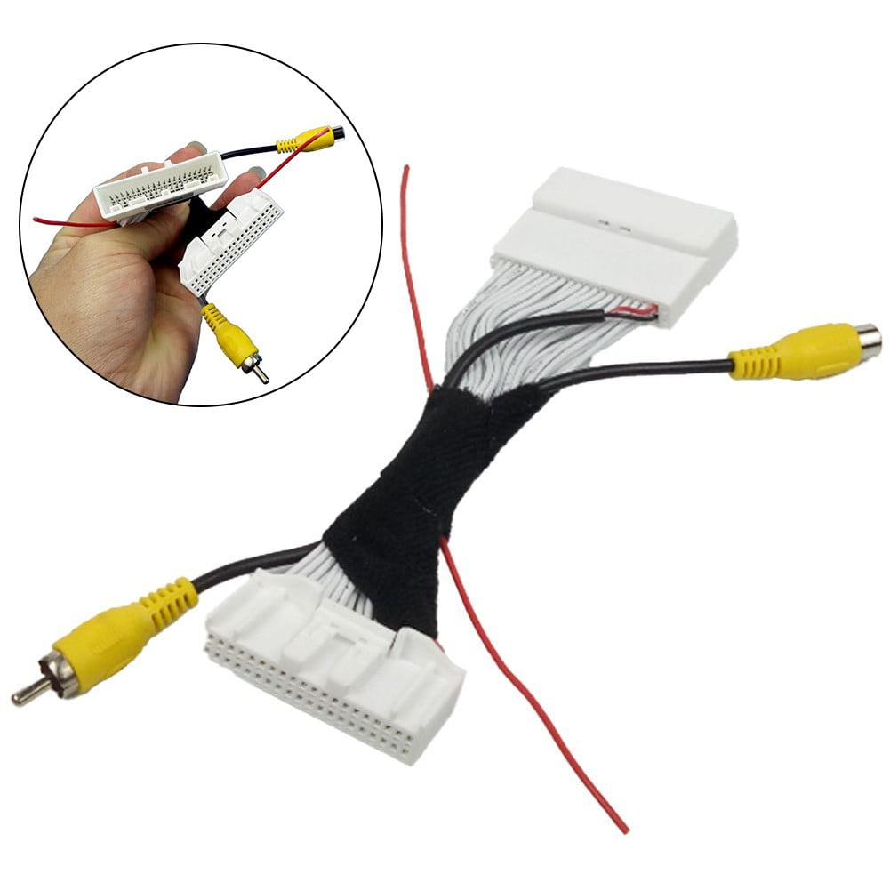 Mosiee 40Pin Car Reversing Rear View Camera Convert Cable Adapter For ...