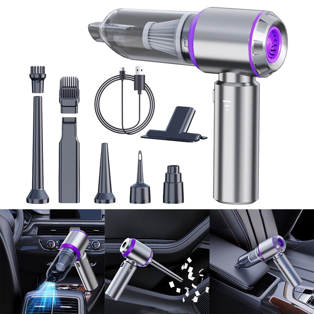 Mosiee 4In1 Mini Car Vacuum Cleaner Portable 20000Pa Air Blower Pump ...