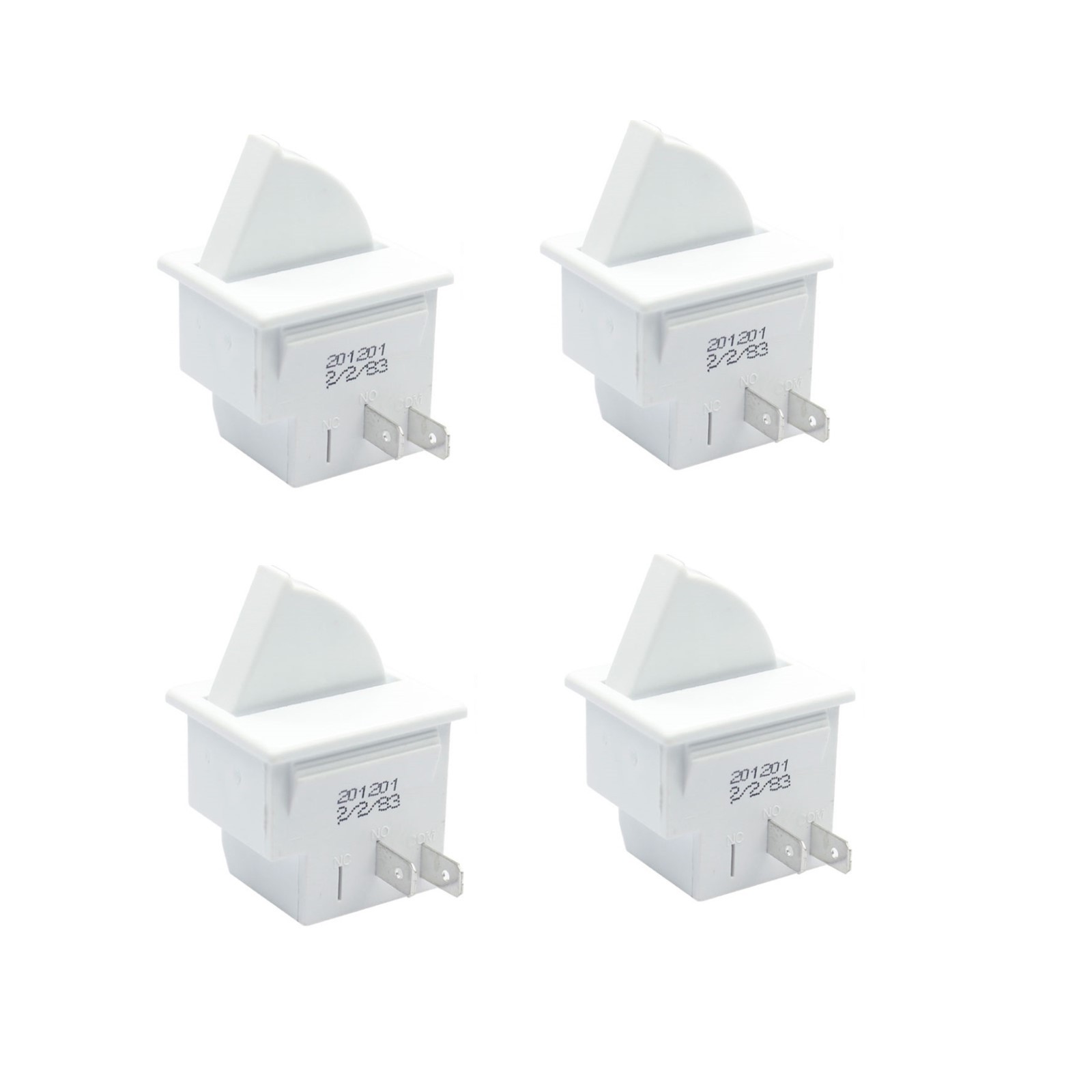 Mosiee 4Pcs Refrigerator Door Light Switch 2/3-Pin No/Nc Induction Anti ...