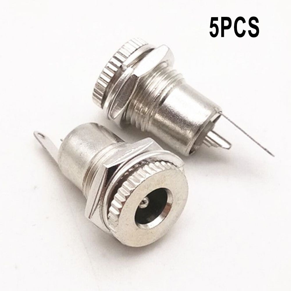 Mosiee 5PCS DC Power Connector Socket Female Panel Mount DC5.5*2.1mm ...