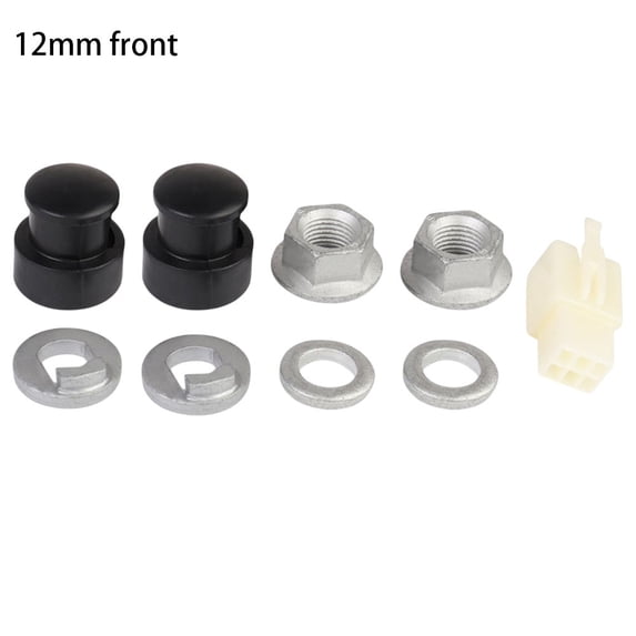 Mosiee Black Lock Nut Set Electric Bike Axle Lock Washer Motor ...