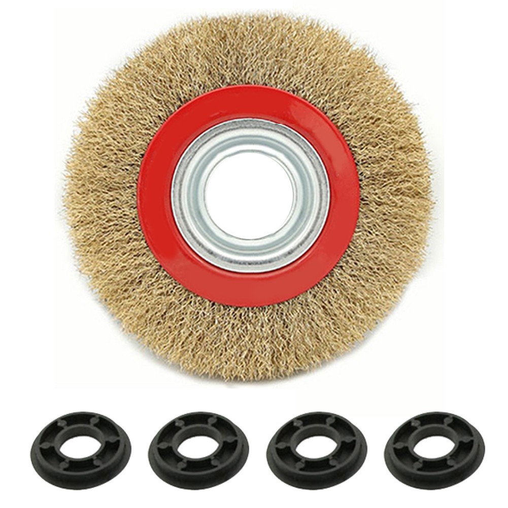 Mosiee Brass Steel Wire Wheel For Deburring Rust Removal Long Lasting ...