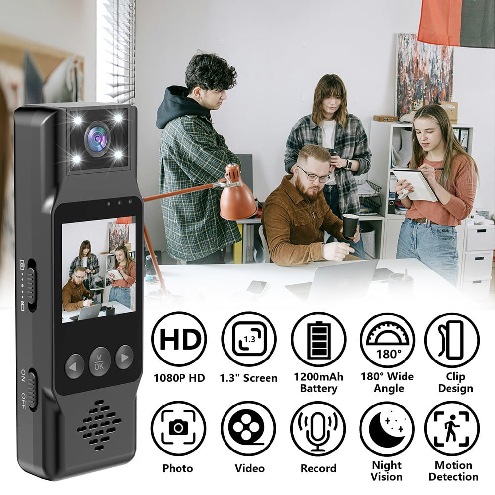 Mosiee Car Camera 4K Portable Digital Video Recorder Worn Small Body ...