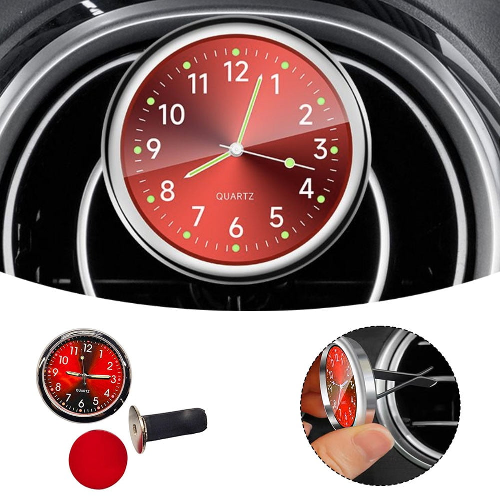 Mosiee Car Clock Luminous Automobiles Internal Stick-On Mini Digital ...