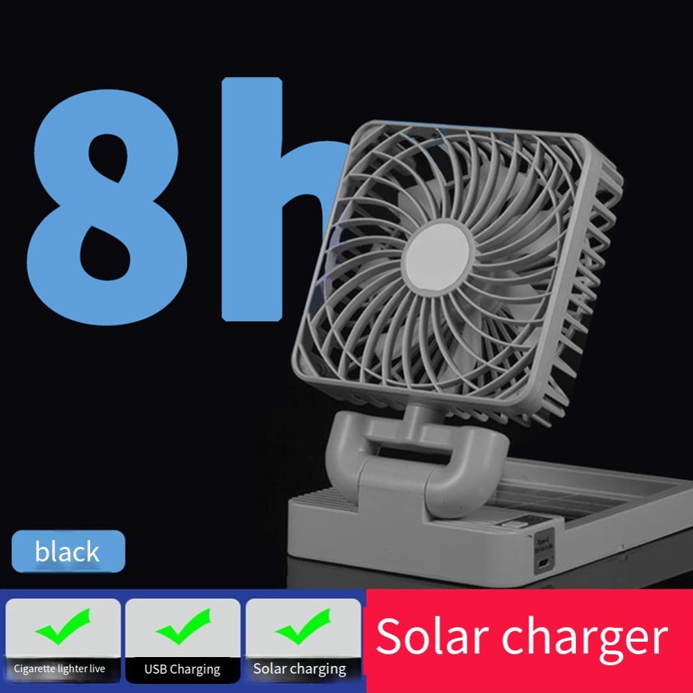 Mosiee Car Fan 12/24V Wind Truck Solar Car Fan Usb 360°Adjustable ...