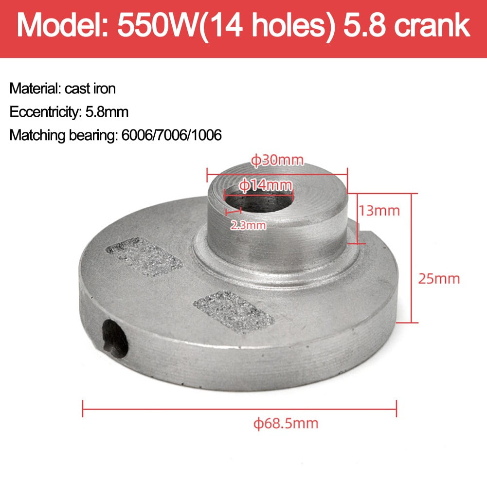 Mosiee Crankshaft Crank For Oil Free Air Compressor Air Pump Parts ...