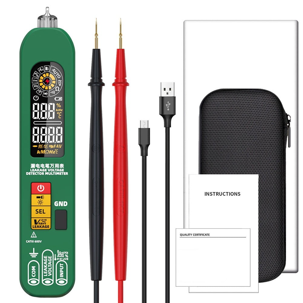 Mosiee Digital Multimeter Pen Type Smart Multitester Auto Range Voltage ...