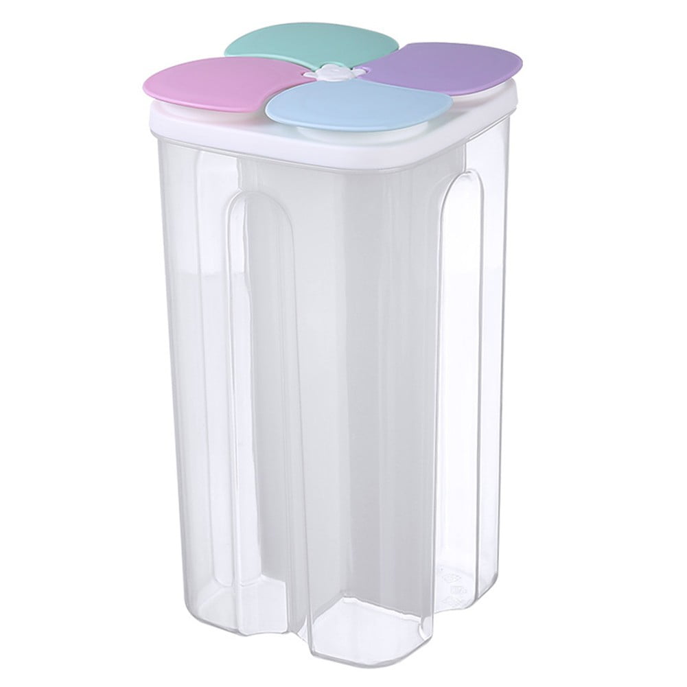 Mosiee Divided Plastic Container With Sealed Compartments For Kitchen ...