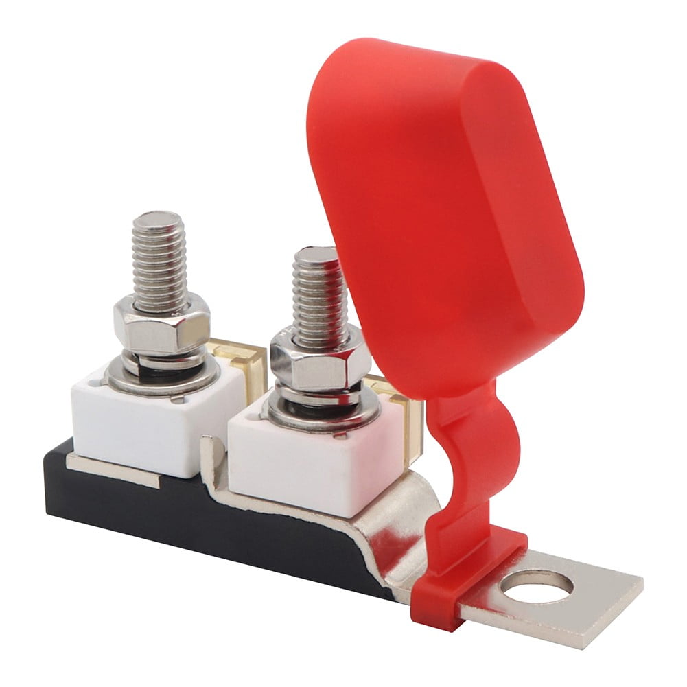 Mosiee Double Terminals Fuses Block Marine Battery Fuses Holder 30-500A ...