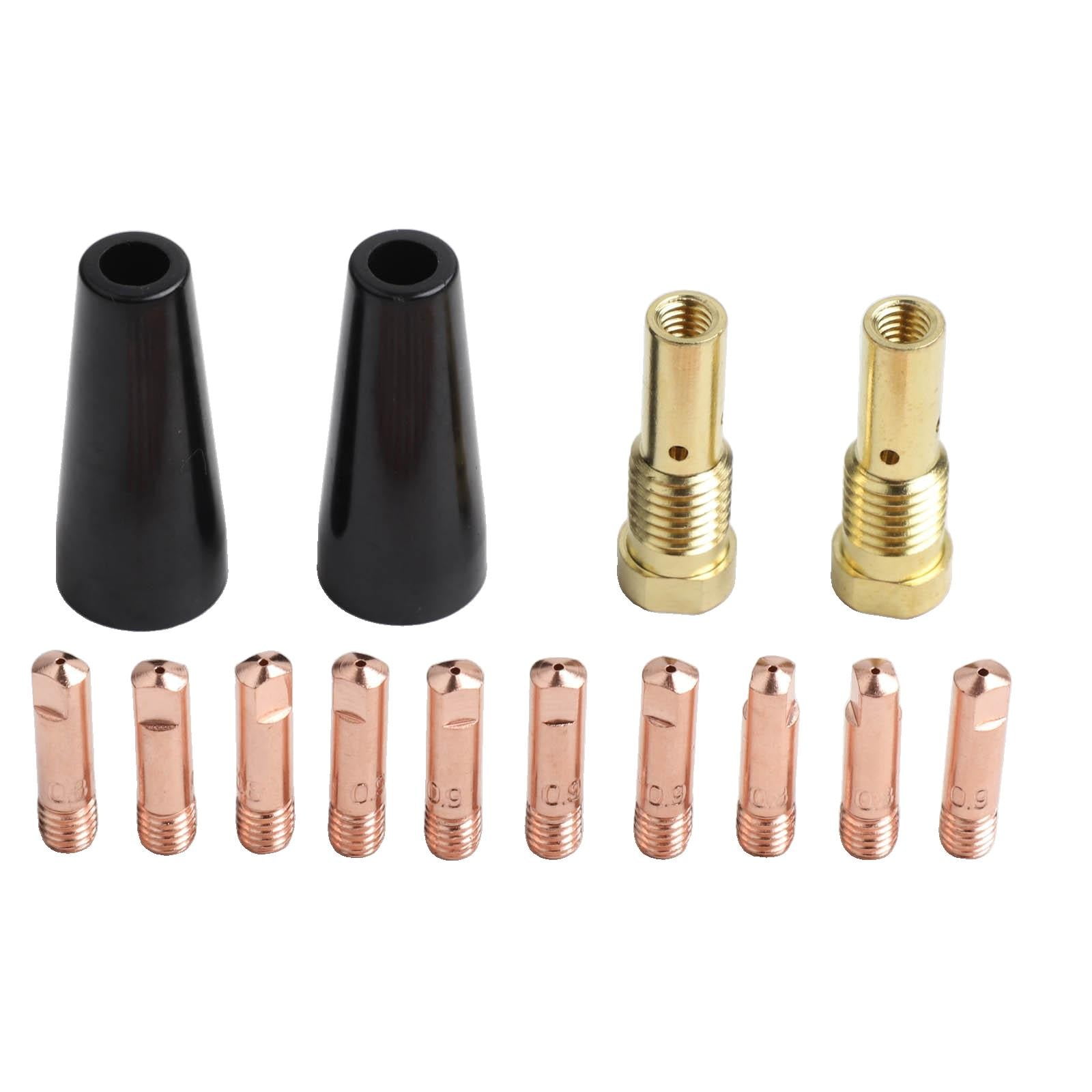 Mosiee For 14Ak Gasless Nozzle Contact Tips Kit For Mag For Mig For Mb14 Welding Torch - Walmart.com
