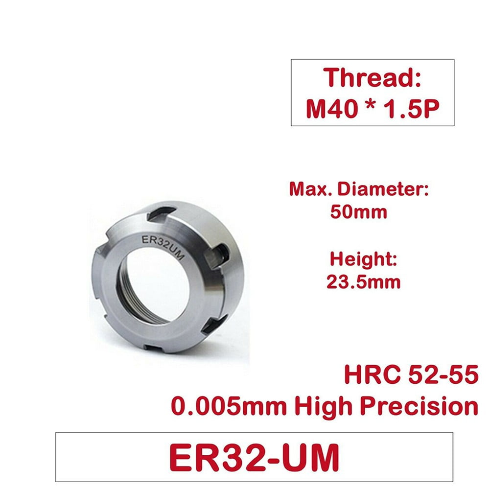 Mosiee High Precision Er Clamping Nut Collet 20Crmoti Er11 Er16 Er20 ...