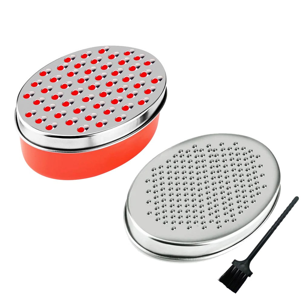 Mosiee Kitchen Cheese Grater With Container 430 Stainless Steel Fine ...