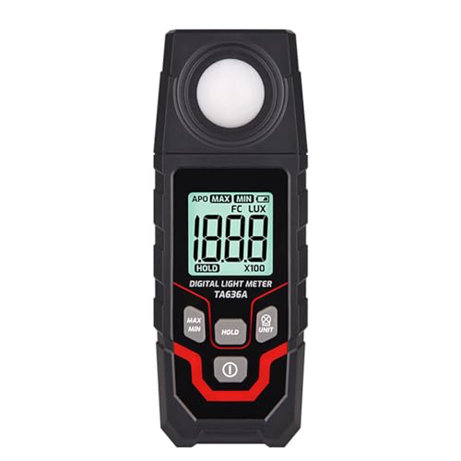 Mosiee Lcd Digital Luxmeter 0~200,000Lux And Lux/Fc Unit Selection Luxmeter Light Meter ...