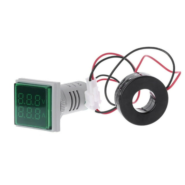 Mosiee Led Digital Dual Display Voltage & Current Indicator Ammeter Voltage Gauge Meter Ac 60 ...