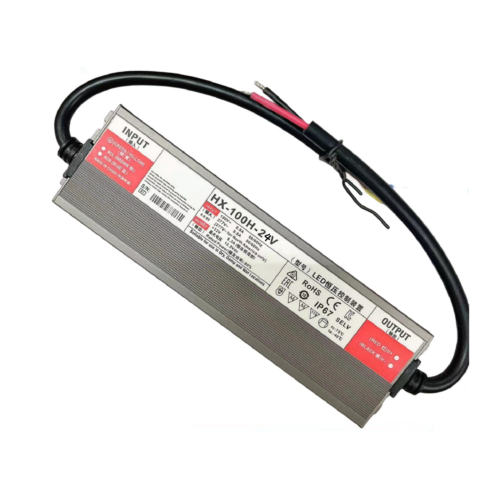 Mosiee Led Driver Ac/Dc Ip67 Waterproof Lighting Transformers Outdoor ...