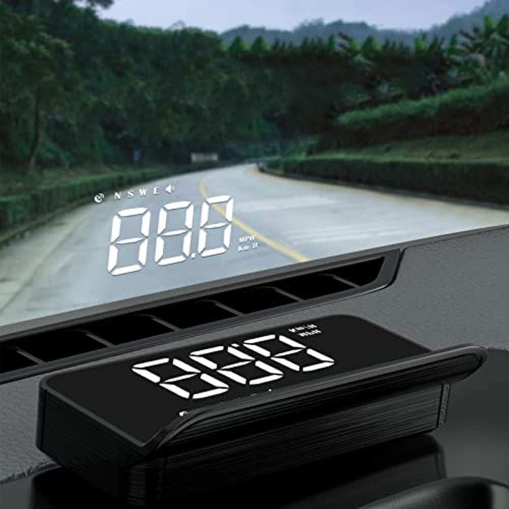 Mosiee M1 WHITE Head up Display for Car Windshield GPS Displaying speed ...