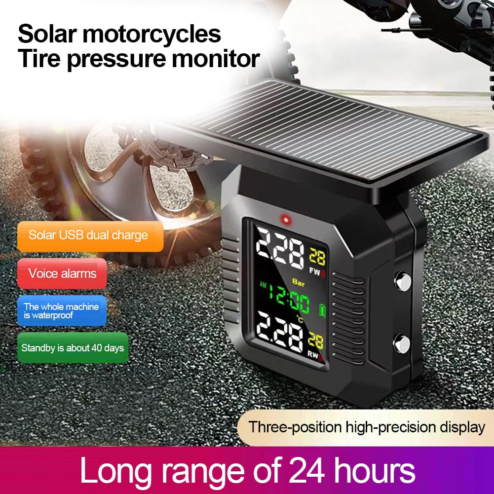 Mosiee Motorcycle Tpms Tire Pressure Monitoring System With External ...