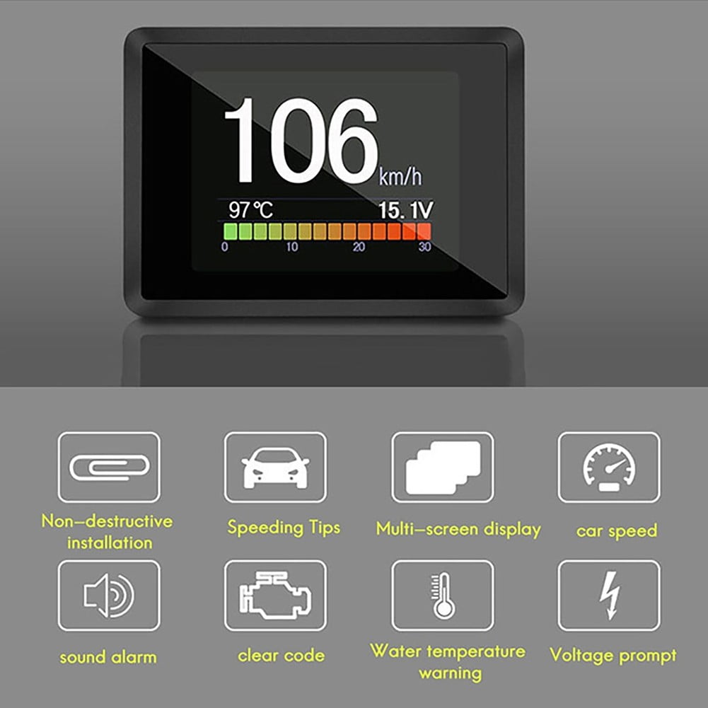 Mosiee On-Board Computer Car Digital Computer Trip Display Speed Fuel ...