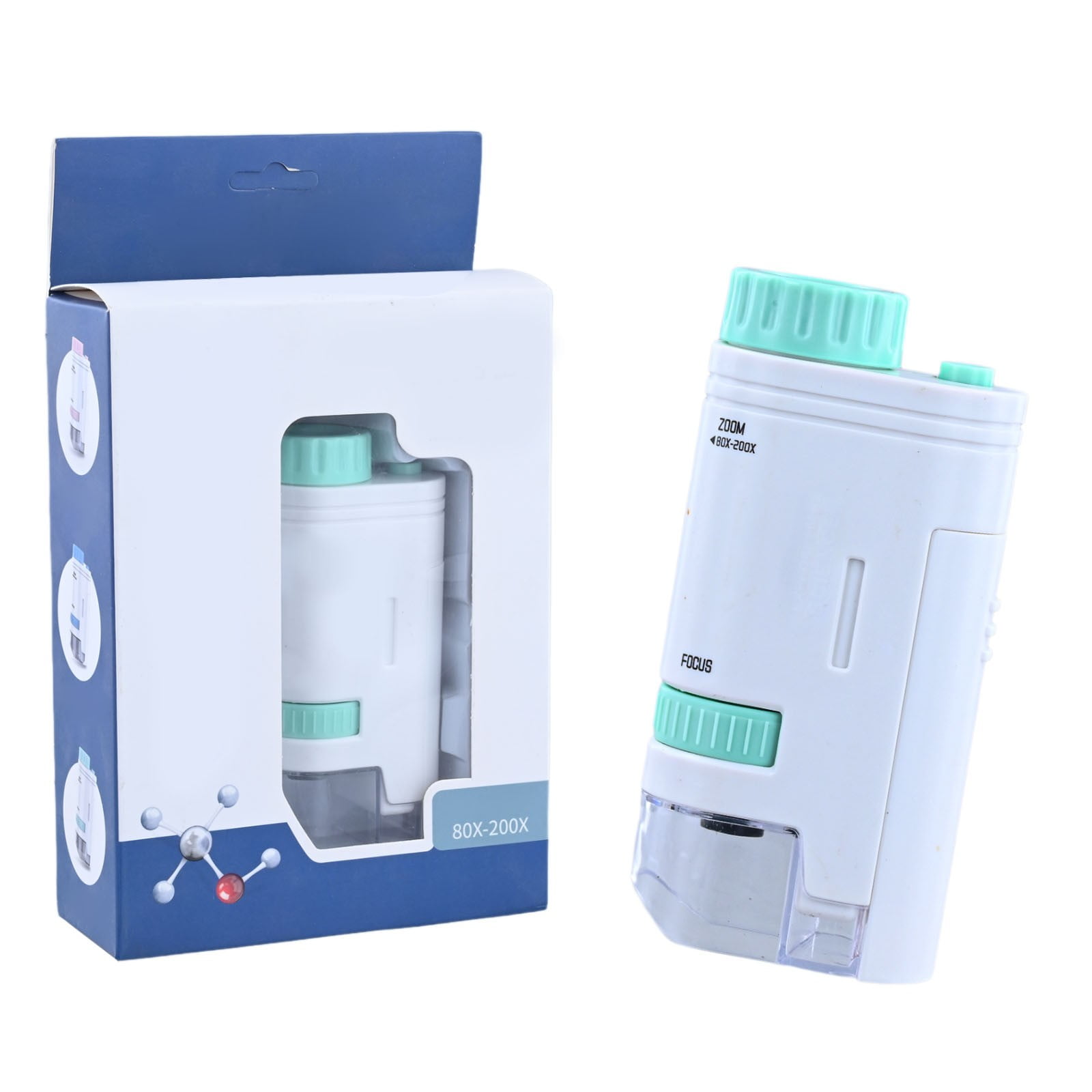 Mosiee Optical Microscope For Children 60X-120X Infinite Zoom Plastic ...