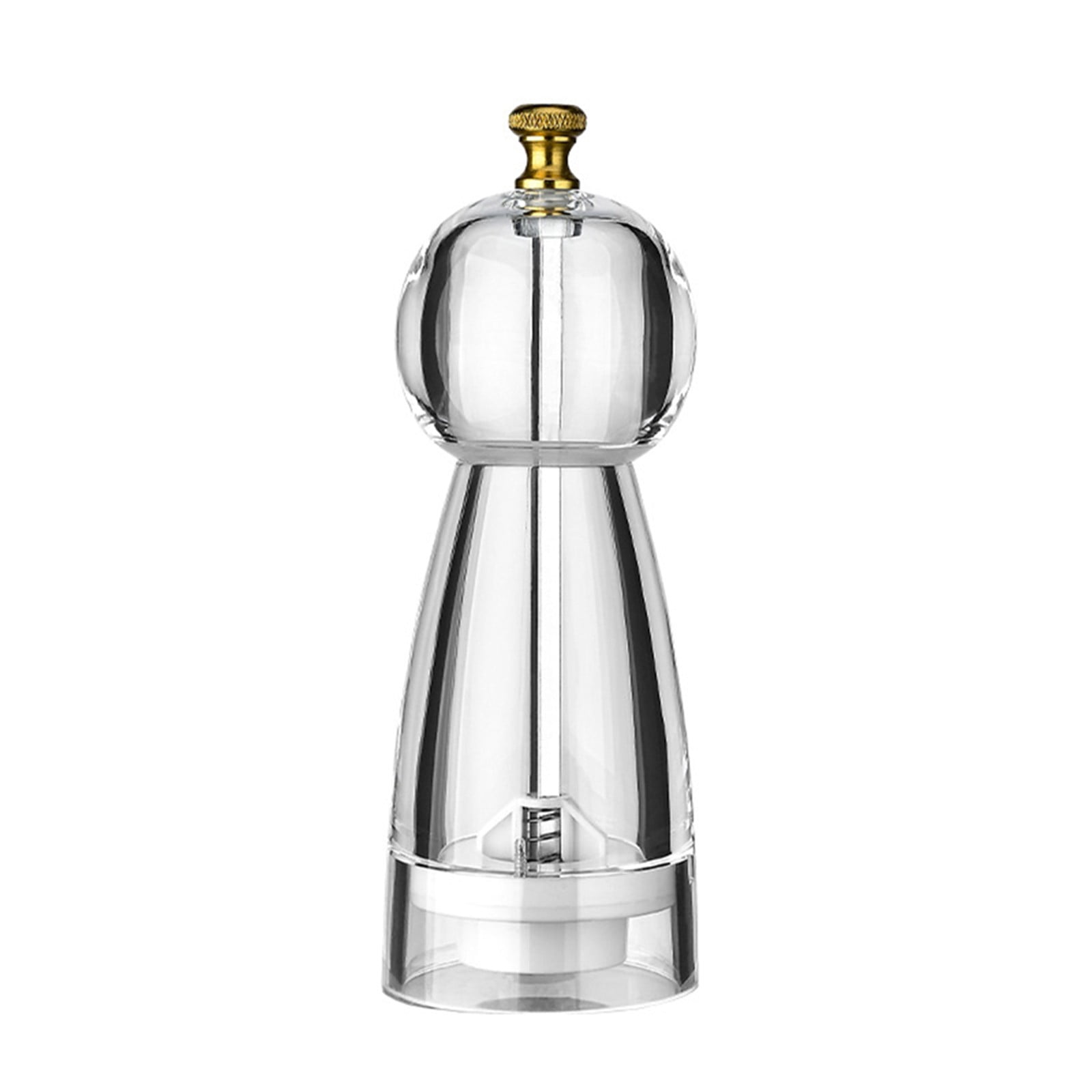 Mosiee Pepper Grinder Hand Pepper Mill Wood Acrylic Adjustable Sea Salt ...