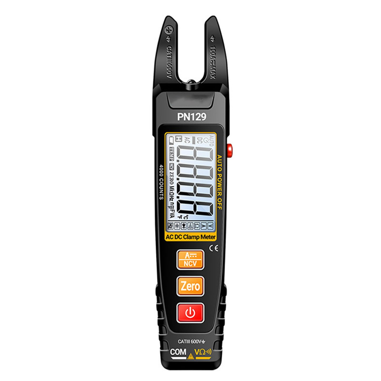Mosiee Pn129 Digital U-Shaped Clamp Meter Smart Lcd Multimeter Ncv ...