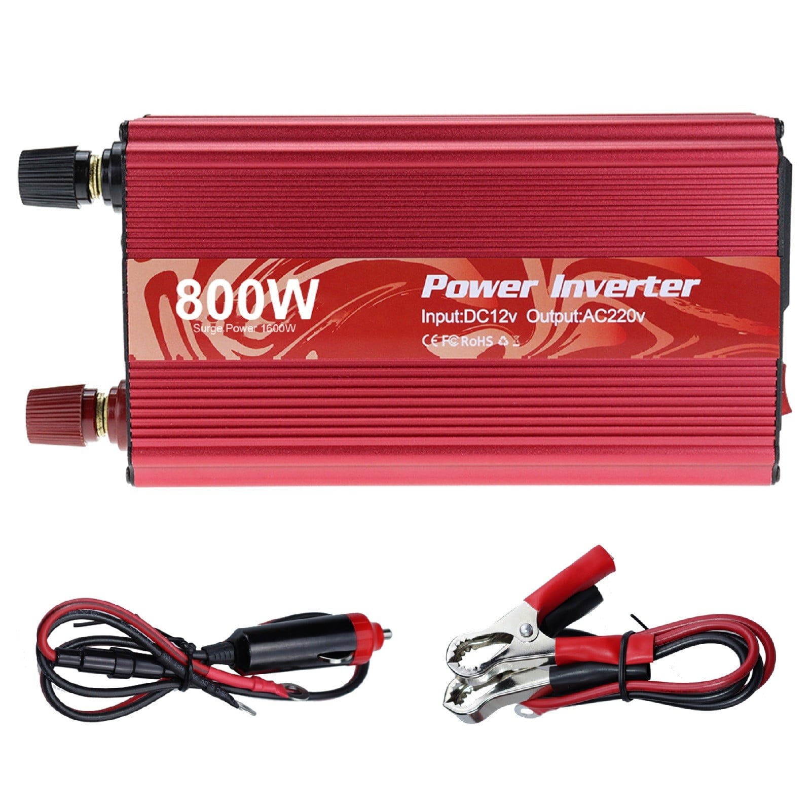 Mosiee Power Inverter 800W Dc 12V To Ac 230V Car Converter With Ac ...