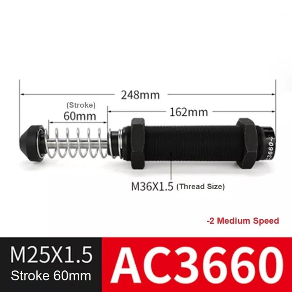 Mosiee Precision Hydraulic Shock Absorber AC0806-AD3650 Adjustable ...
