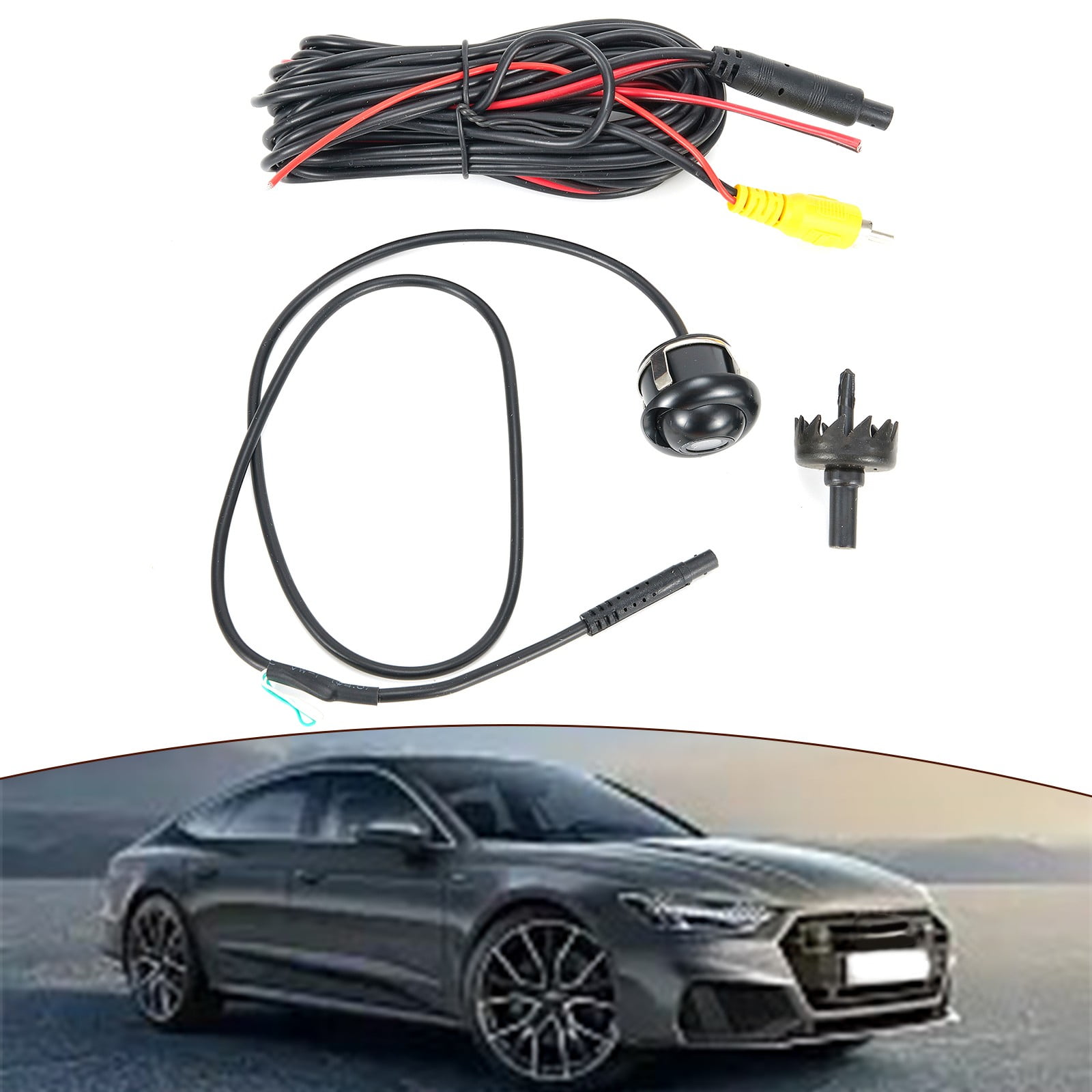 Mosiee Rotating Hd Car Rear-View Camera Reversing Parking Cam Night ...