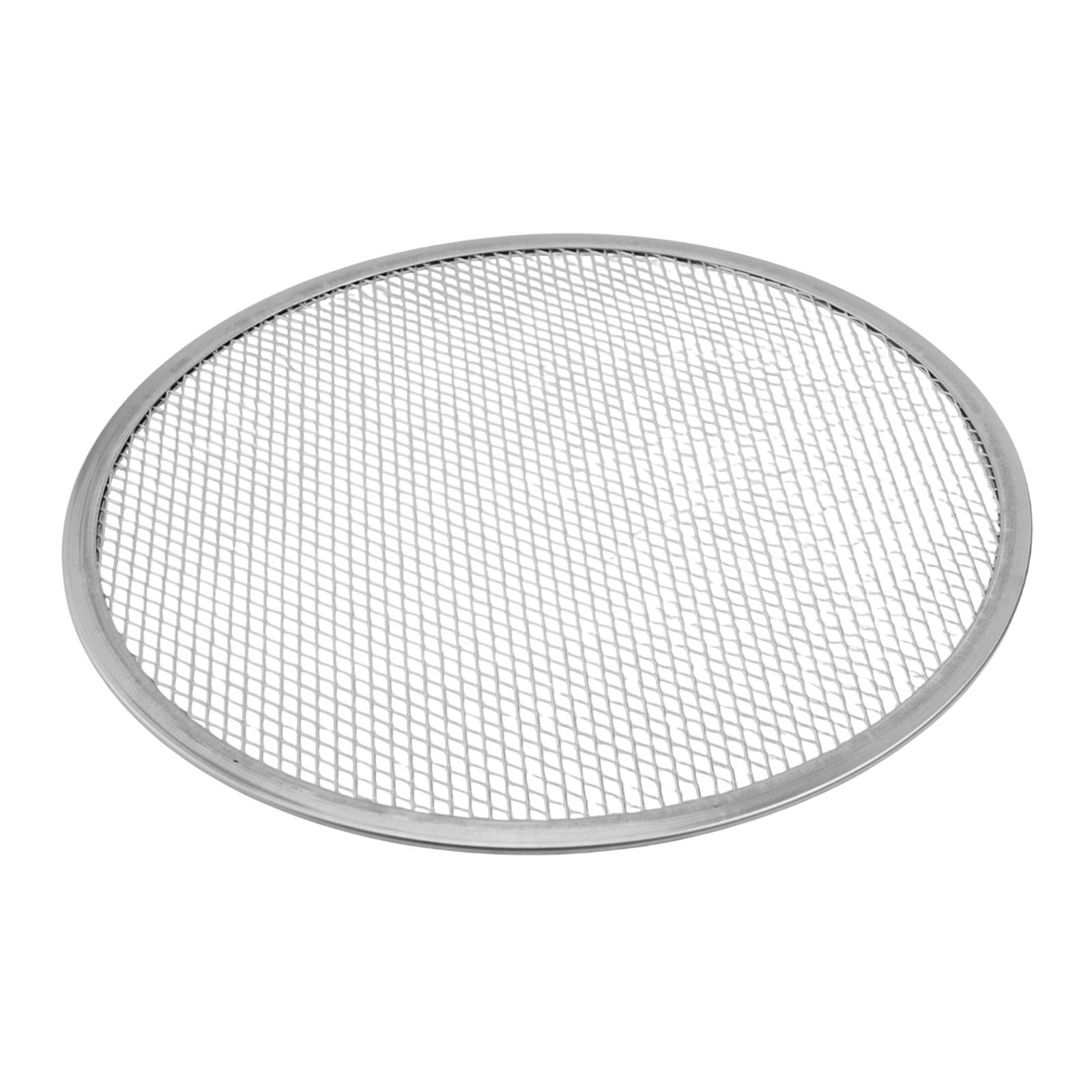 Mosiee Round Pizza Stone Non-Stick Aluminum Mesh Pizza Screen Pasta ...