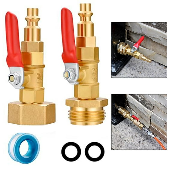 Mosiee Rv Winterize Blowout Adapter Kit Heavy Duty Brass Rv Winterize ...