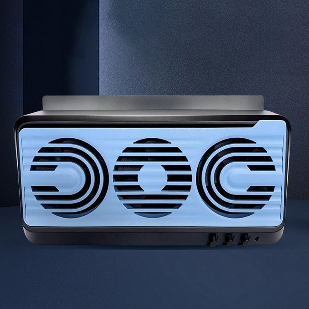 Mosiee Solar Powered Car Exhaust Fan Front And Rear Window Radiator Car ...