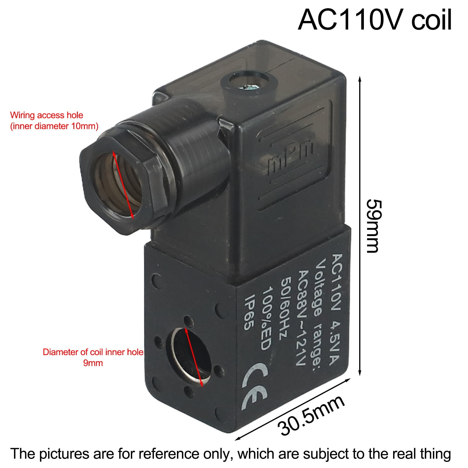 Mosiee Solenoid Valve Coil Dc24V 12V Ac220V 110V For 4V210-08 3V110-06 ...