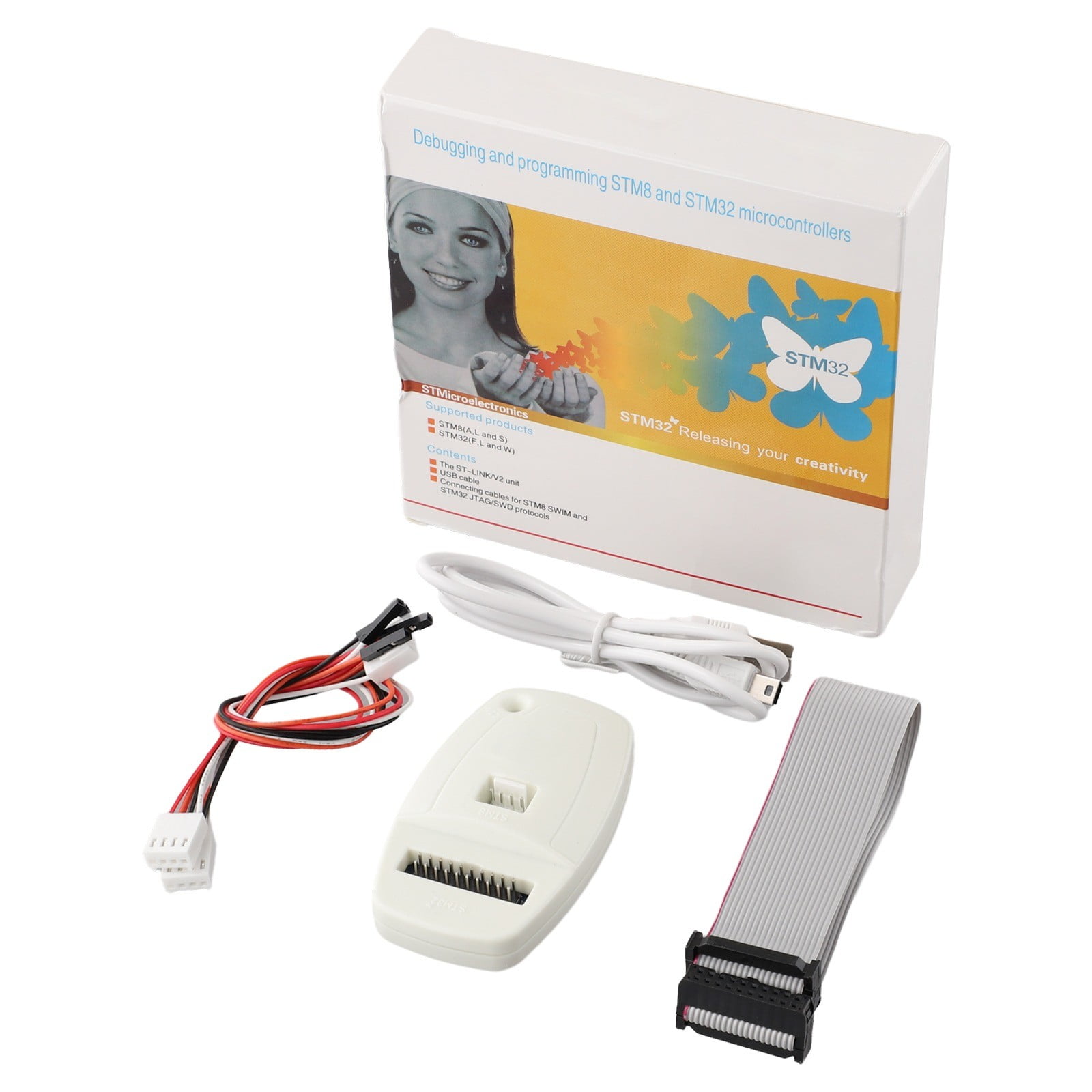 Mosiee St-Link V2 Stlink Debugging Emulator Download Programming Unit ...