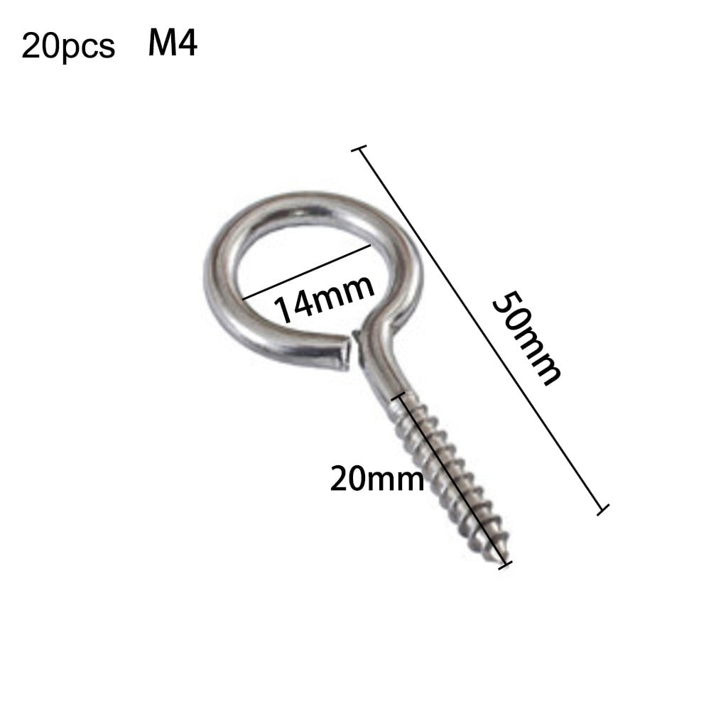 Mosiee Stainless Steel Eye Screws Designed for Strong Cable and Wire ...