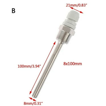 Premium Stainless Steel Waterproof PT100 RTD Temperature Sensor Probe ...