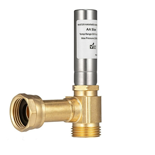 Mosiee Stainless Steel Washing Machine Angle Water Hammer Arrester 3 ...