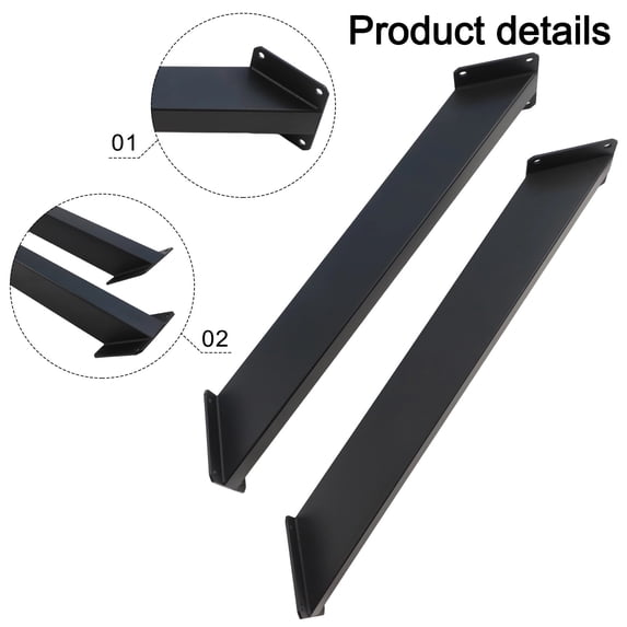 Mosiee Steel Heavy Duty 45 Degree Angle Support Brackets 2 Pack for ...