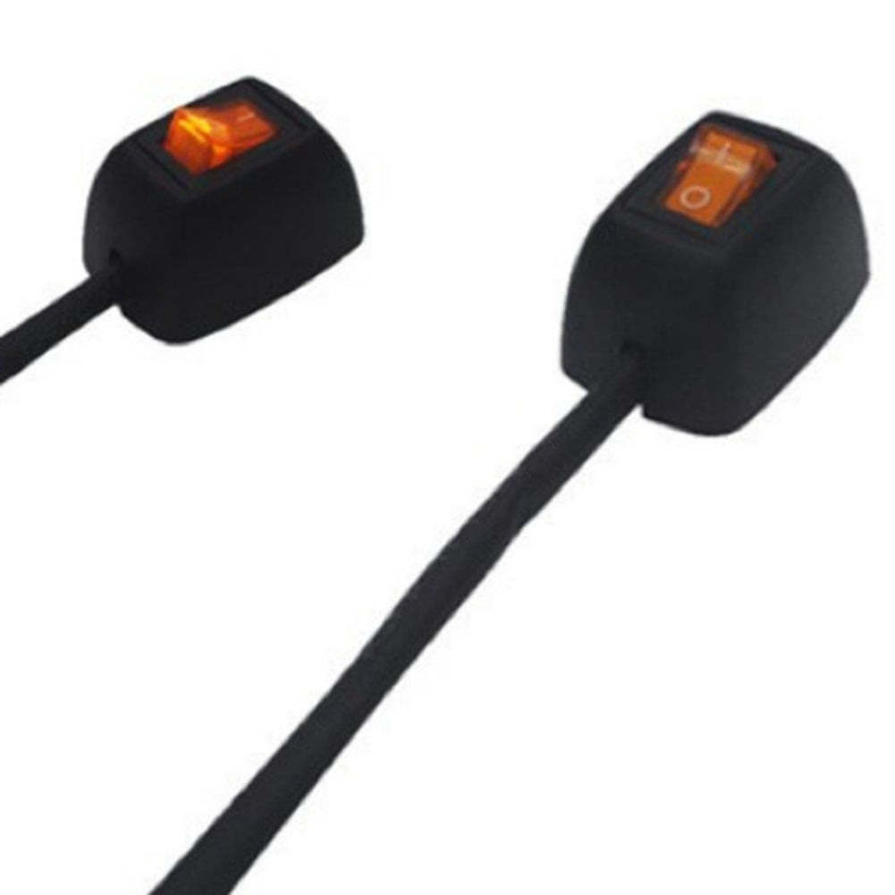 Mosiee Sticky Switch Car Push Button Switch with LED Light On/Off DC12V ...